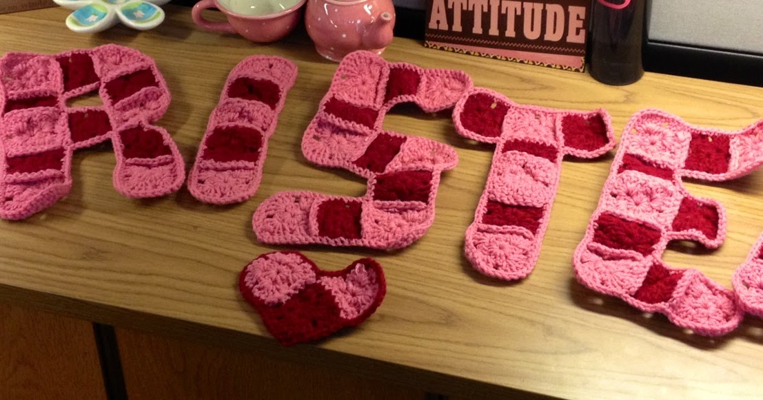 Thinking Pink: Crocheted Names Complete!