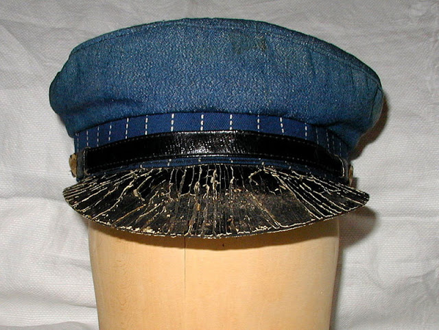 Early 1900's Carhartt Railroad Cap ~ Rivet Head