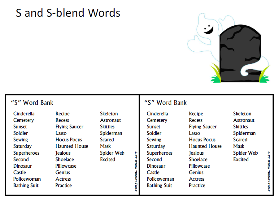 Liz's Speech Therapy Ideas: Halloween Articulation Inferences Activity