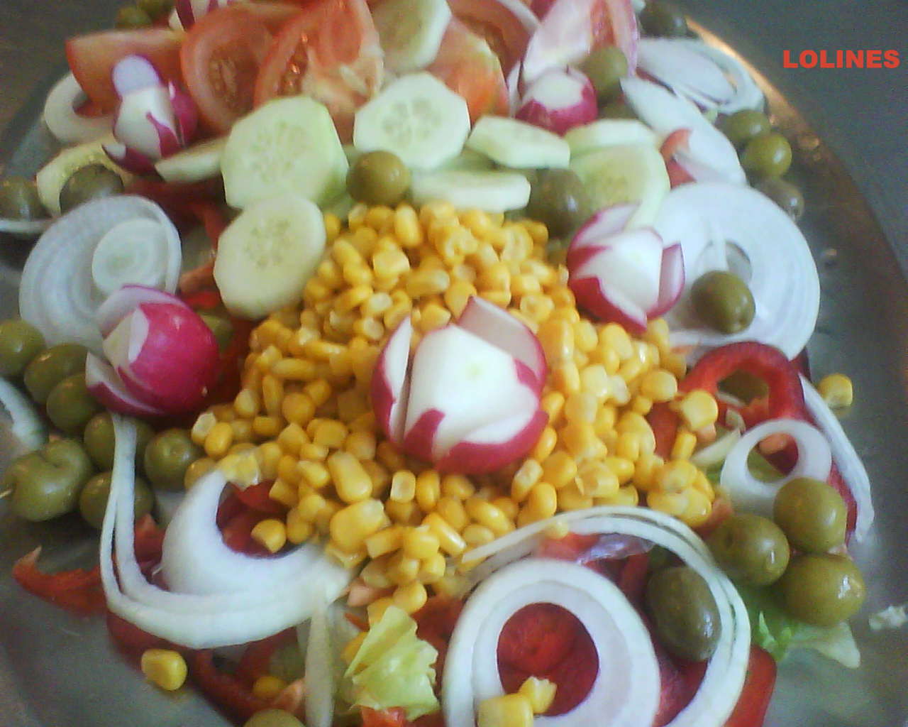 CUINA AMB LA LOLINES : ENSALADA COLORIDA