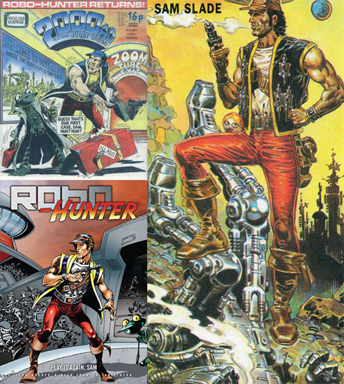 2000AD's Sam Slade - Robo-Hunter in 1/12th scale by ThreeA Toys Revealed!