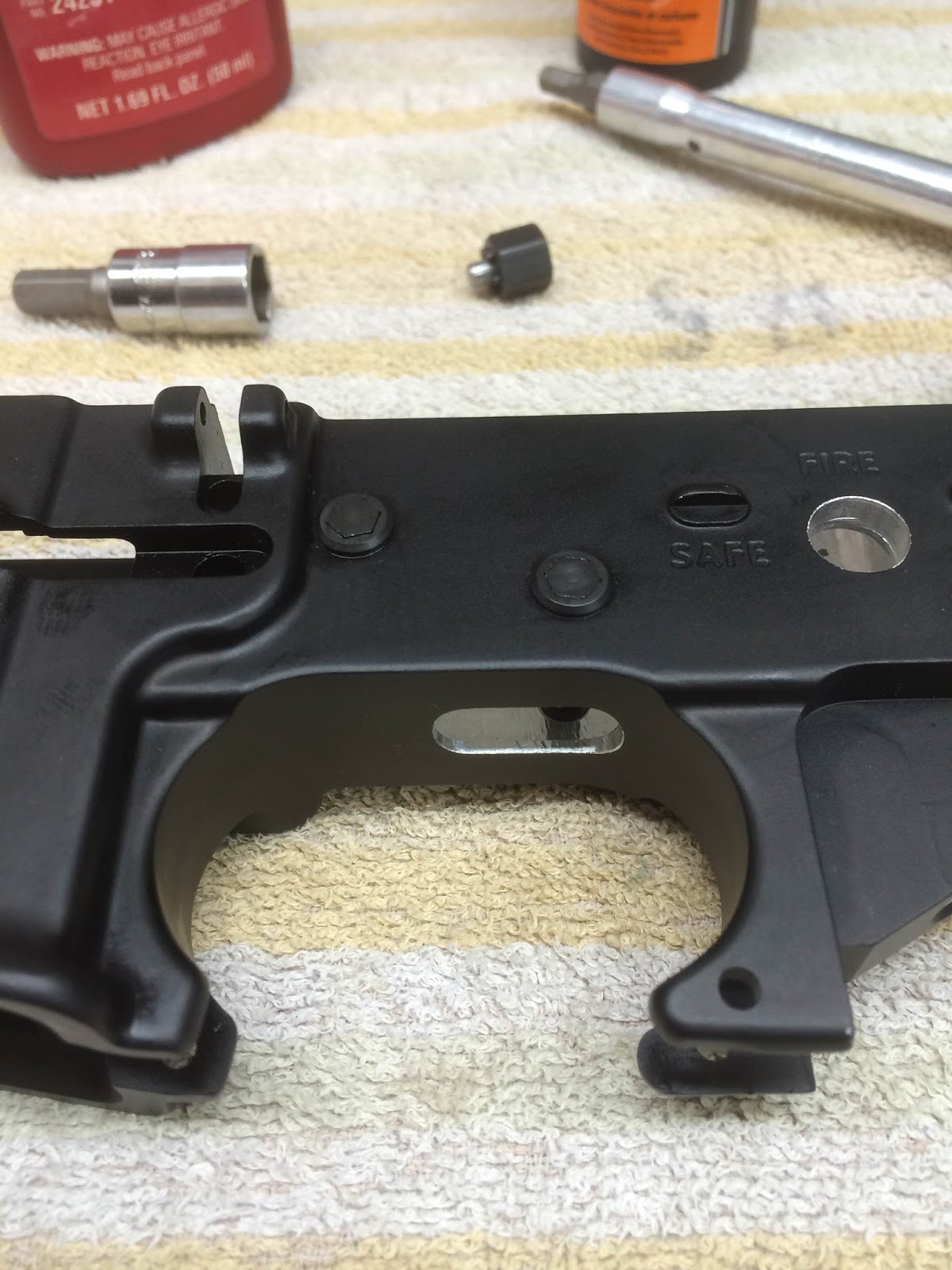 A Catholic Mechanic: STBA Hammer/Trigger Pin and Bushing Install