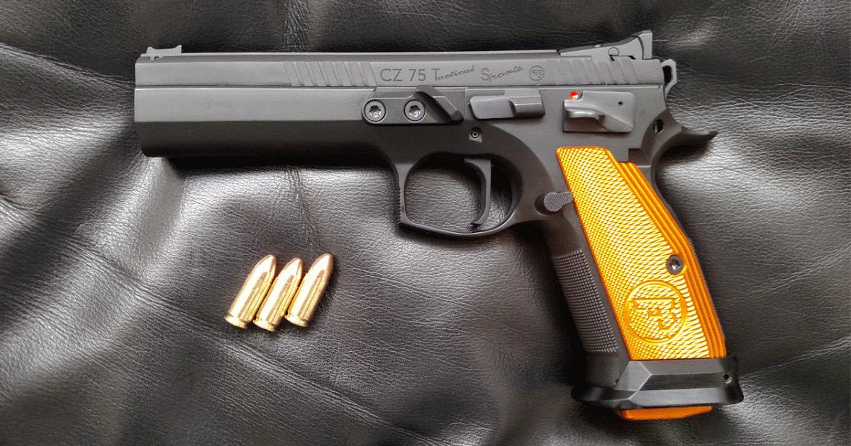 ไม่ต้องแต่ง ลงแข่งได้เลย CZ 75 TS Orange ขนาด 9 มม. | gunstory