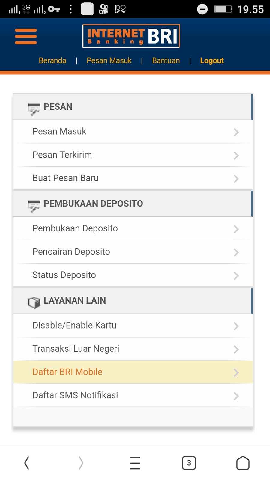 Cara mengaktifkan BRI Mobile - Pena Santri