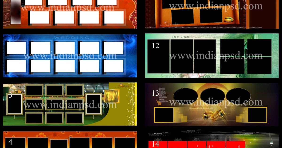 WEDDING ALBUM PSD FILES WITH FRAMES FREE DOWNLOAD _ VOL _ 02 - FreePSD360