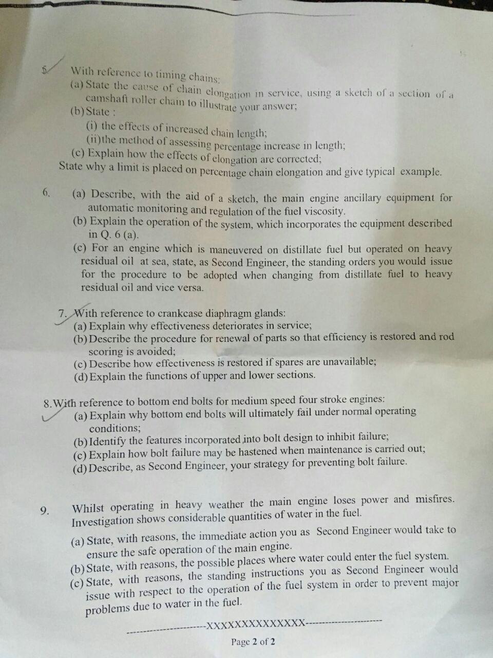 Motor 🚢- MEO Class 2 Papers