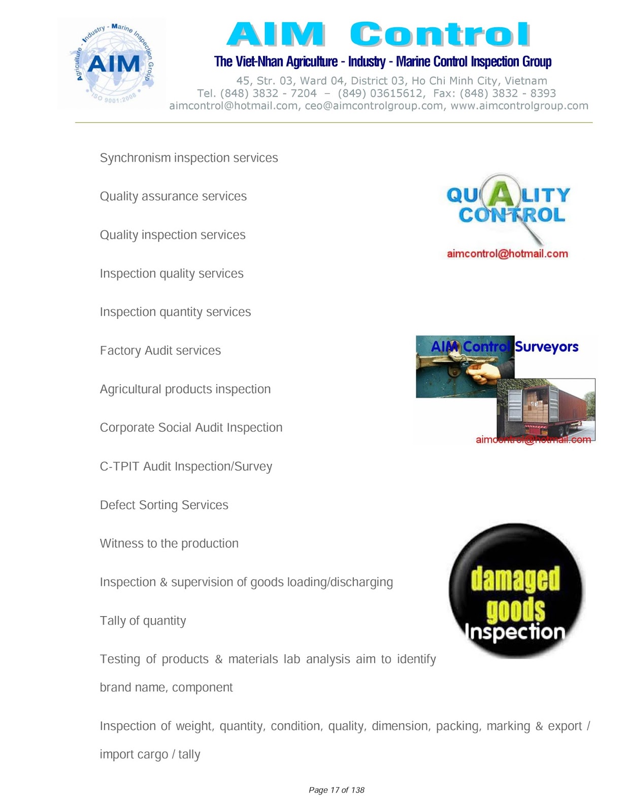 Loading Supervision and Inspection: Inspection during loading operation