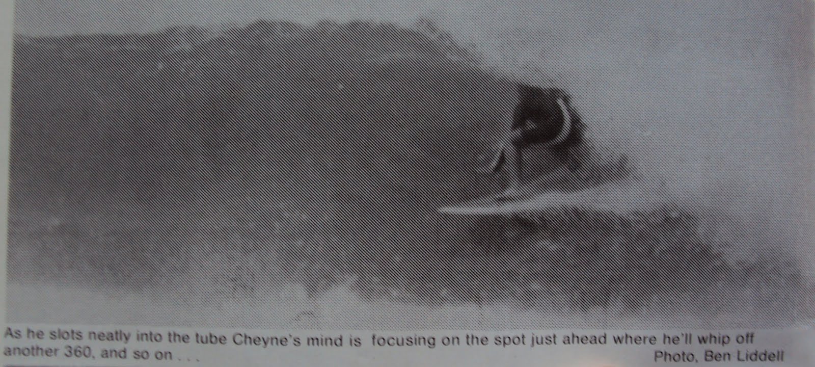 vintage surfboard collector UK: Cheyne Horan singlefin by CJ