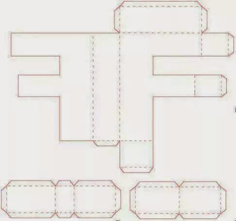 Moldes para Artesanato: Molde de letras 3d