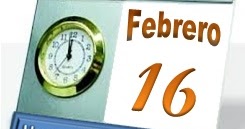 Efemérides: 16 de febrero