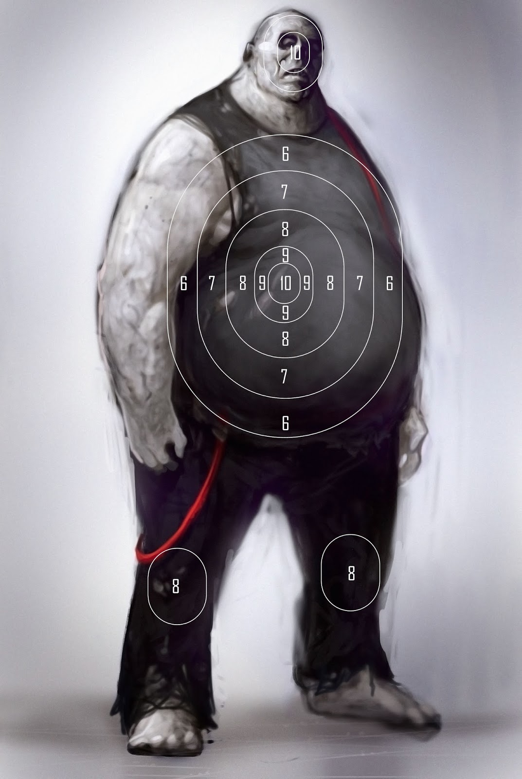 Распечатай и Стреляй!: Жирный зомби. Fat zombie