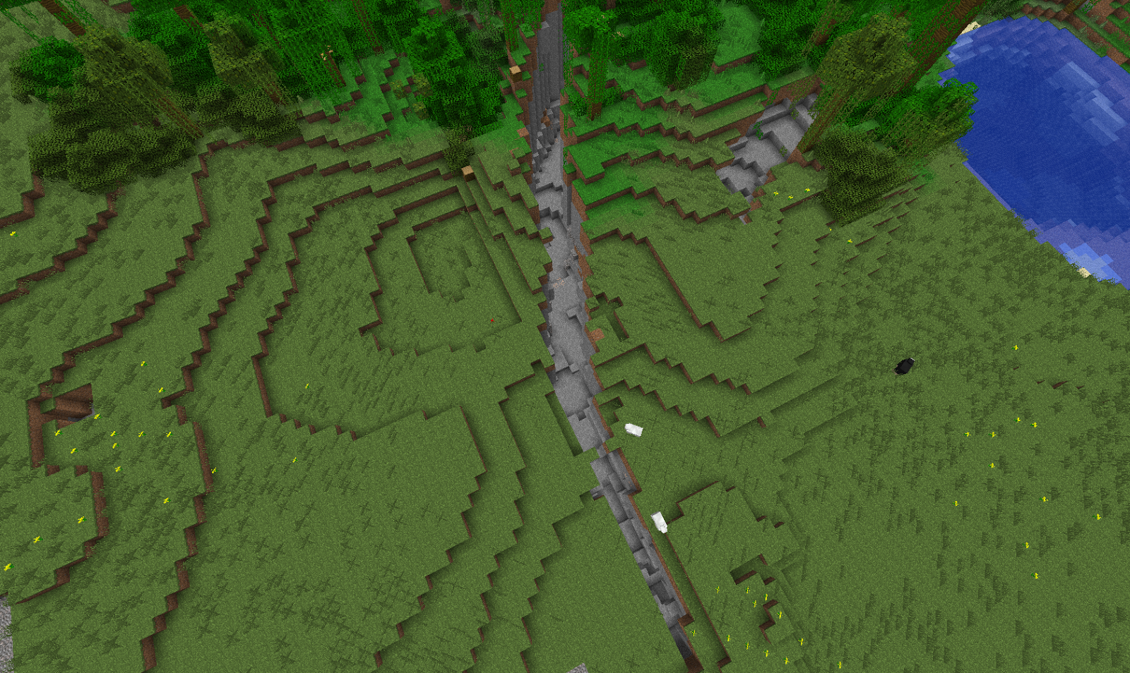 MineCraft Seeds (Best Minecraft Seeds Website): Giant Ravine With Village