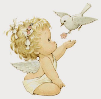 Images of Cute Angels with Animals. | Oh My First Communion!