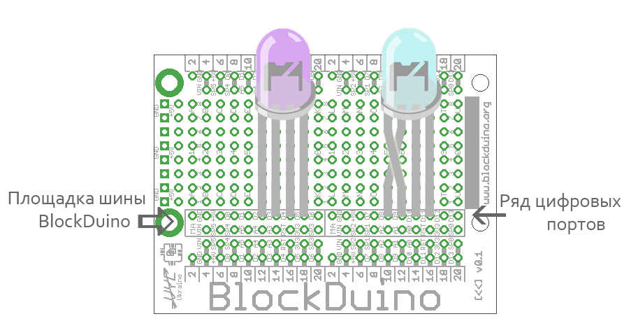 BlockDuino: BlockProto2 и RGB светодиод - готовая Mood лампа