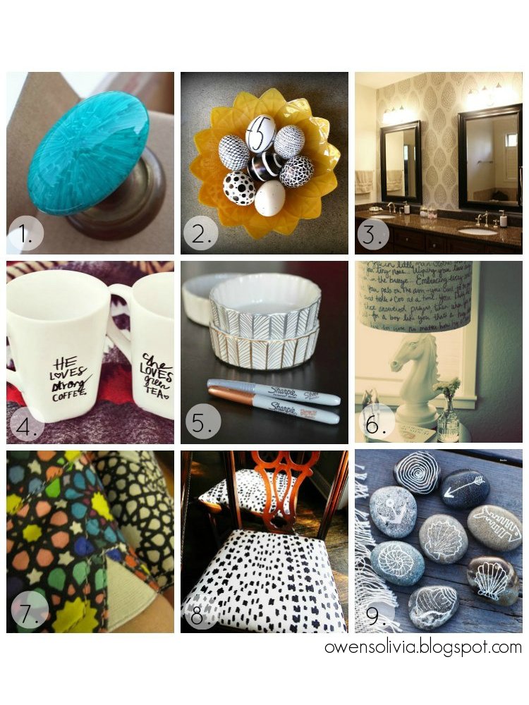 owen's olivia: 25+ sharpie projects || roundup