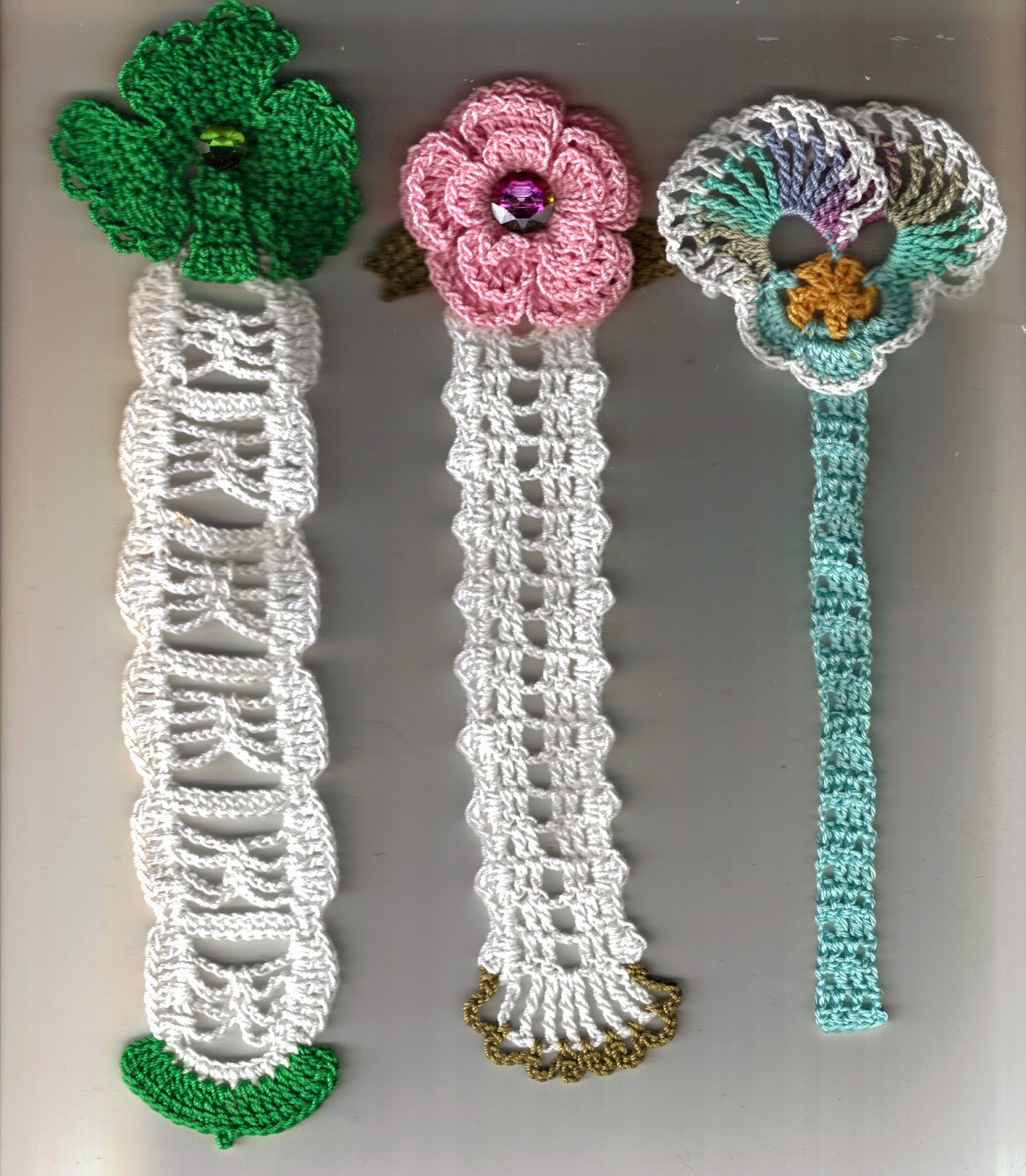 alteredartbypattie: Crocheted Bookmarks