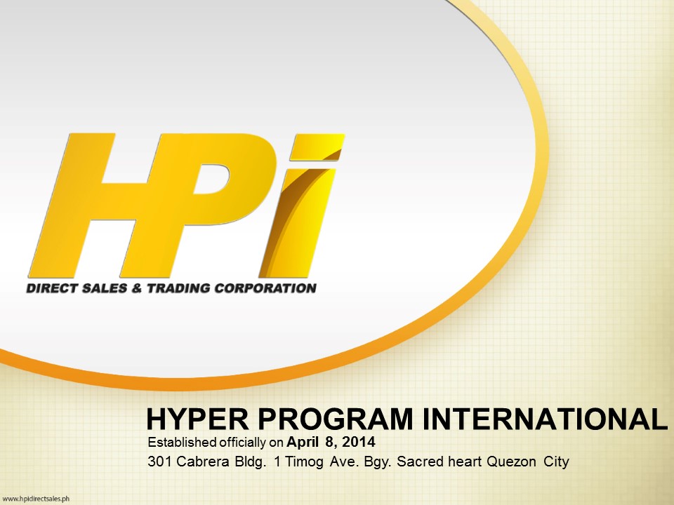 HPi Hyper Program International : HPi Hyper Program International ...