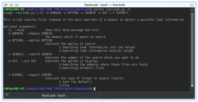 RastLeak - Tool To Automatic Leak Information Using Hacking With Engine ...
