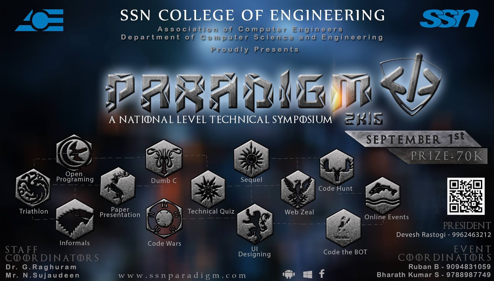 PARADIGM 2K15 CSE Symposium at SSN Engineering College | ANNA ...