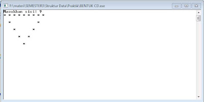 Program C++ Membuat Segitiga Terbalik | Wolley Blog