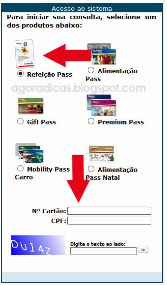 Agora Dicas: Cartão Sodexo Refeição Pass - Consultar Saldo Agora Dicas: Cartão Sodexo Refeição Pass - Consultar Saldo