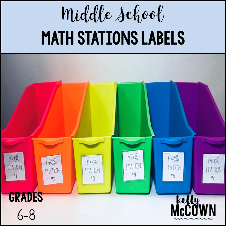 Kelly McCown: Math Station Labels for Bins