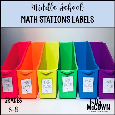 Kelly McCown: Math Station Labels for Bins