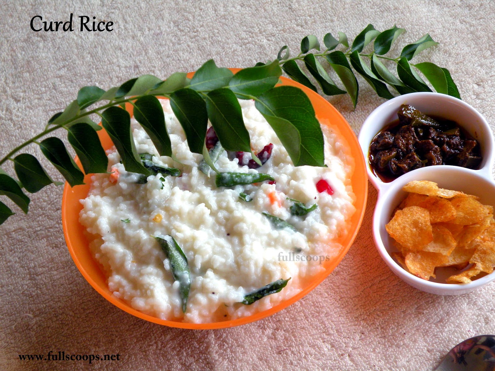 Curd Rice / Thayir Sadam / How to make curd rice ~ Full Scoops - A food ...