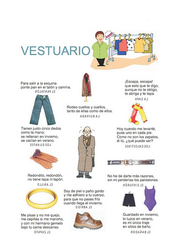 RECURSOS PARA TRABAJAR EN EDUCACIÓN INFANTIL: La ropa y sus complementos (Recurso 1)