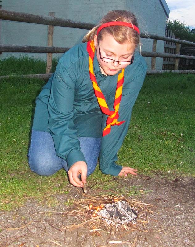 1st Meriden Scouts: Fire lighting