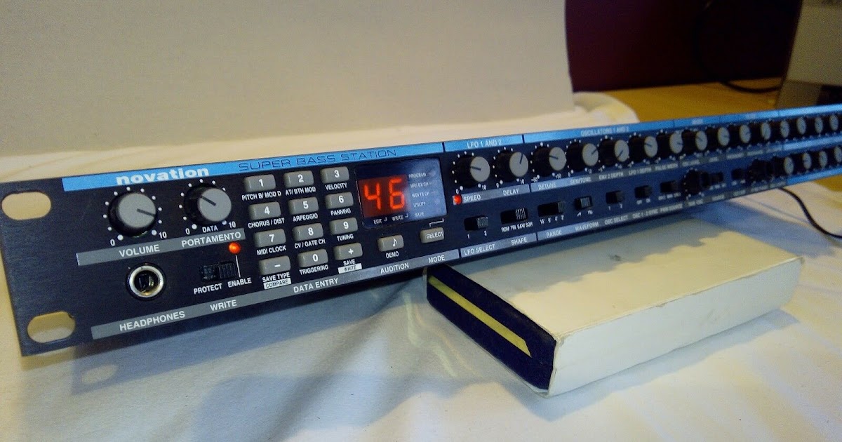 MATRIXSYNTH: Novation Bass Station Analog Rack Synth SN 020312