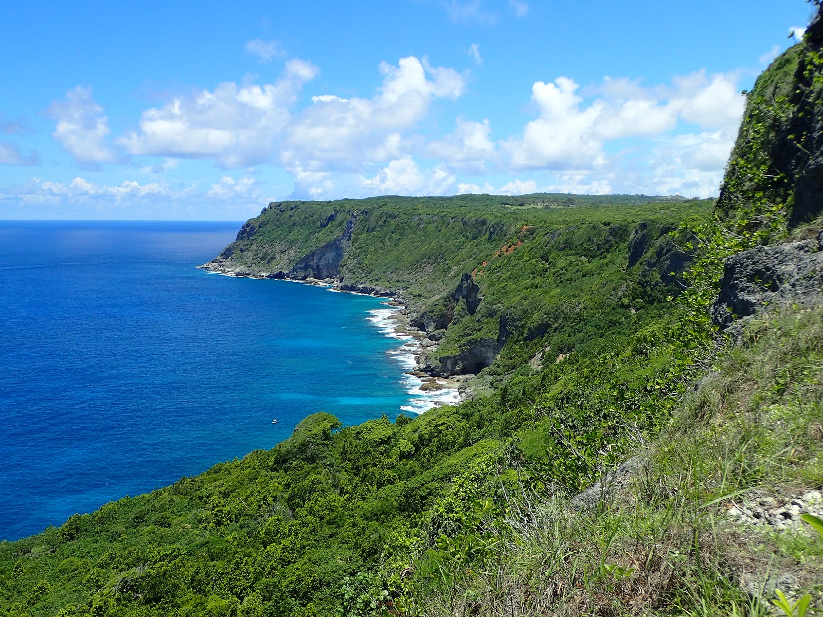 The Wayfaring Baddorfs: Guam: Marbo Cave and Cliffs and Tarague Point