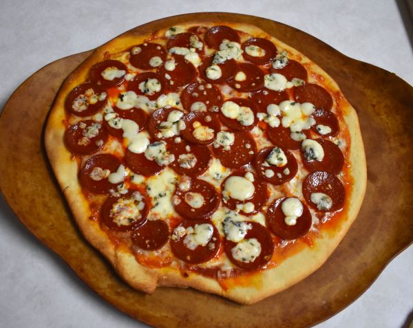 Pepperoni & Blue Cheese Pizza