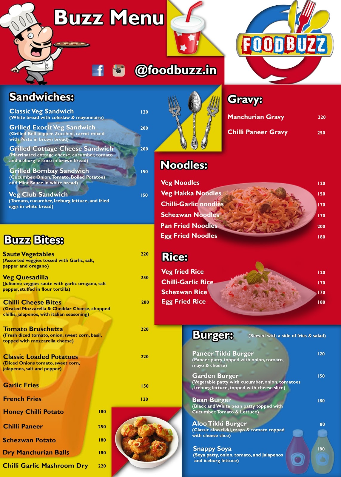Ashish Singh (2d & 3d Designer): Foodbuzz Menu design
