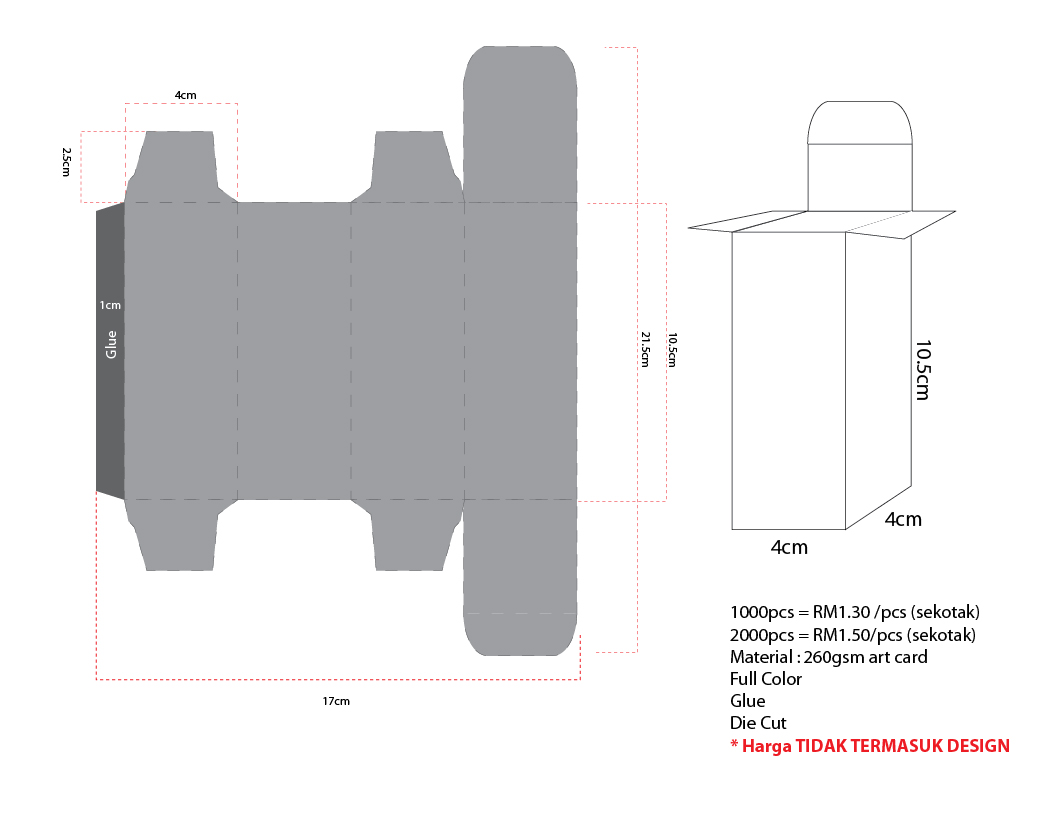 Design Grafik dan Percetakan: Kotak (Packaging) - PROMO