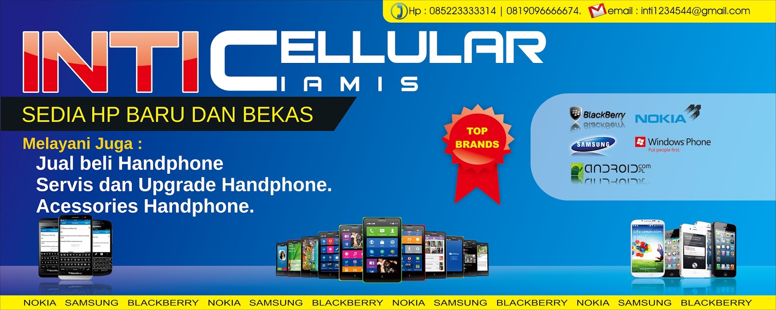 Banner Counter HP INTI Cell | Download Desain Cdr Gratis | Galuh Rumah ...