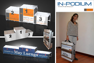 .: Podio plegable y portátil