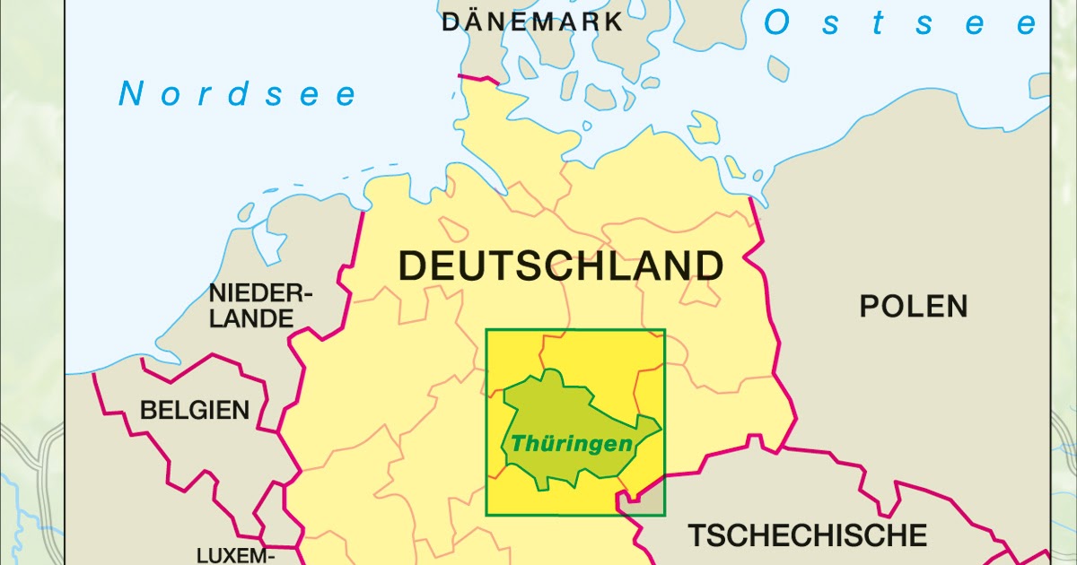 Online Maps: Thüringen Map