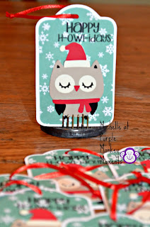 Purple Monkey Moments: 12 Days of Christmas Tags - Day 9