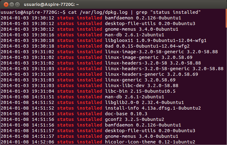 Como saber que paquetes están instalados en Ubuntu | Trastetes