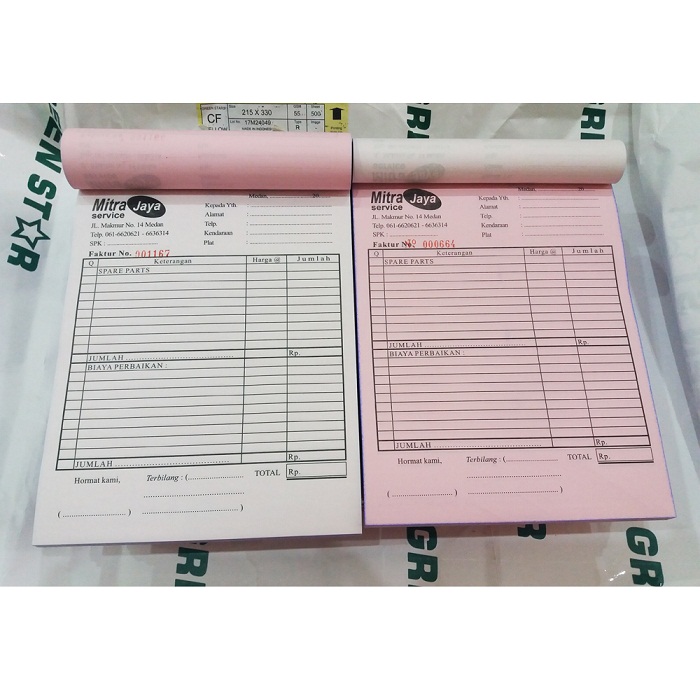 FAKTUR NOTA KWITANSI 17 | Destin Style® | Konveksi - Percetakan - Souvenir