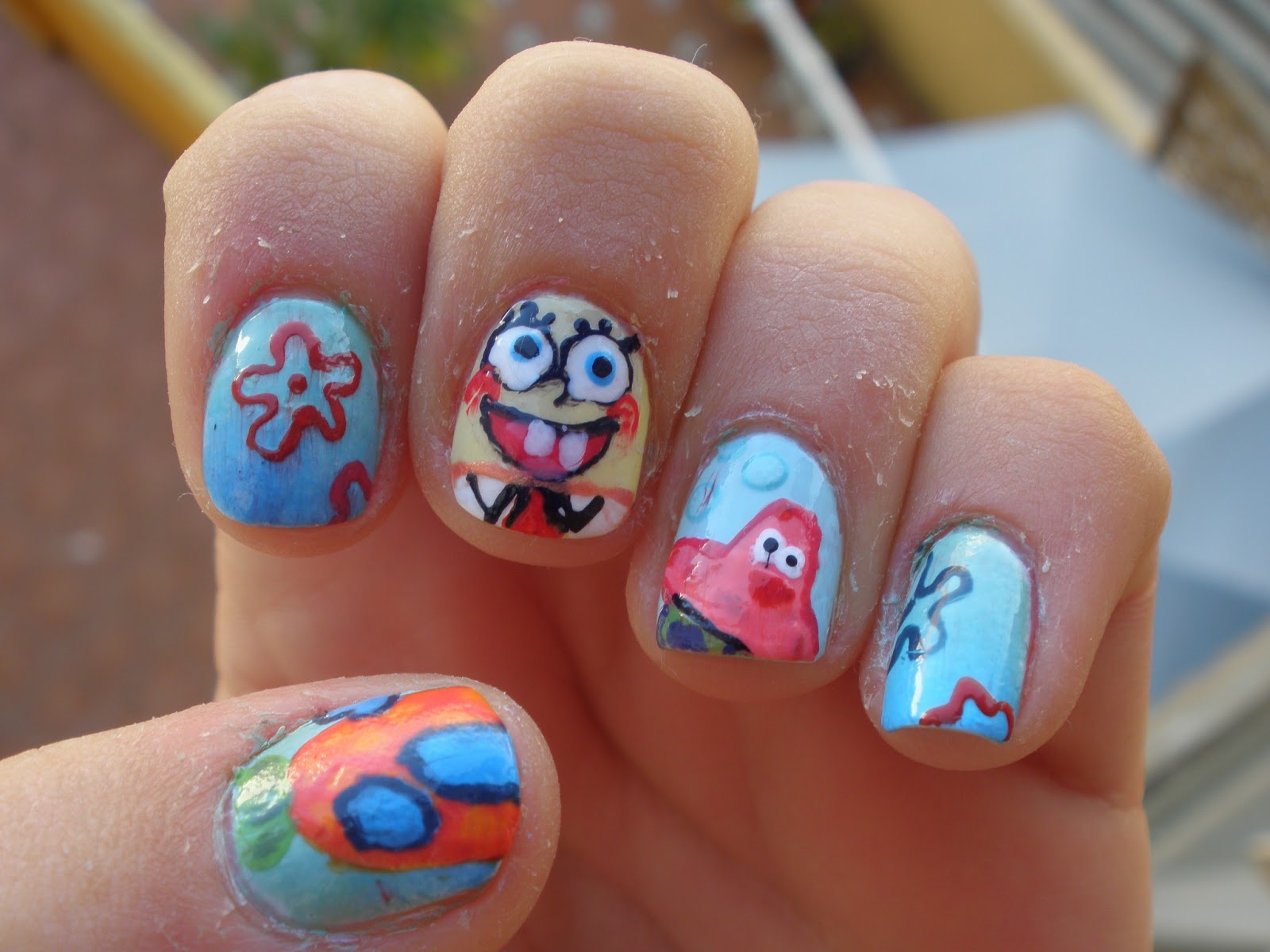 Gepe-nails: Reto 2013 - Día 11: Inspírate en un dibujo