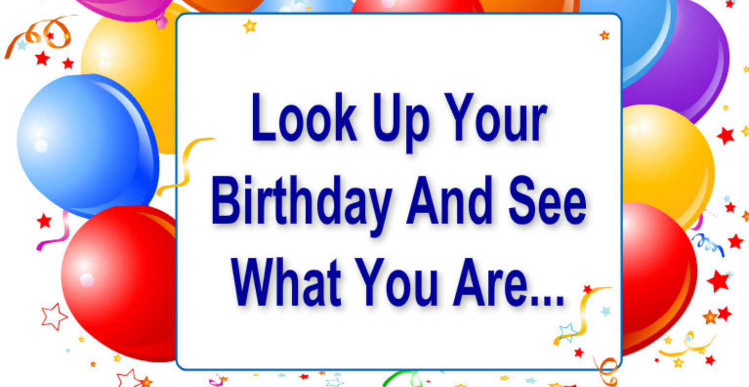 Mesmerizing Words: What Birthday Are You? Mesmerizing Words: What Birthday Are You?