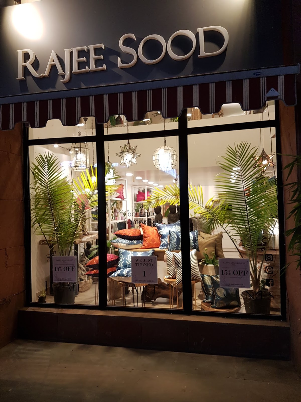 Rajee Sood: Happy 1st Birthday to Rajee Sood, a boutique home store...