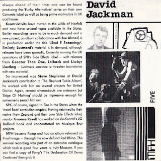 WET DREAMS: VARIOUS - THE ELEPHANT TABLE ALBUM (X TRACT - XX 001 ...