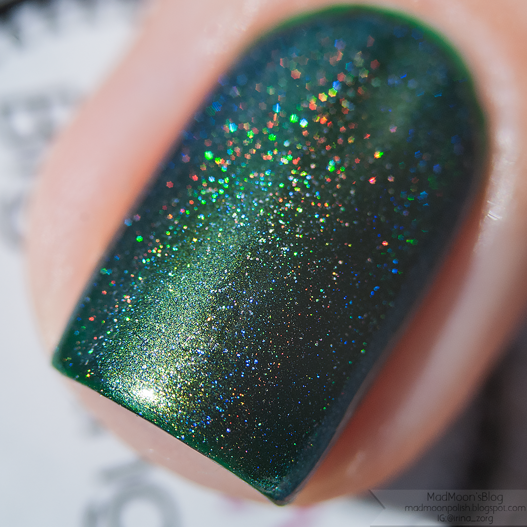 Мутильхромная голо-втирка Beautybigbang Peacock Powder 11a и стемпинг и ...