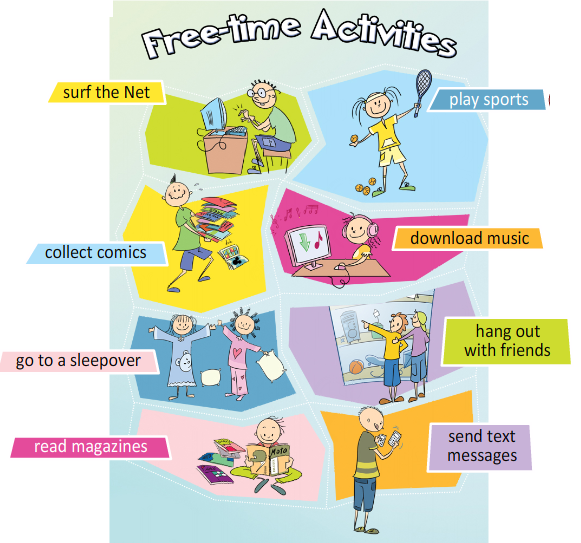 Our B1+ Webmag: Vocabulary: Free Time Activities