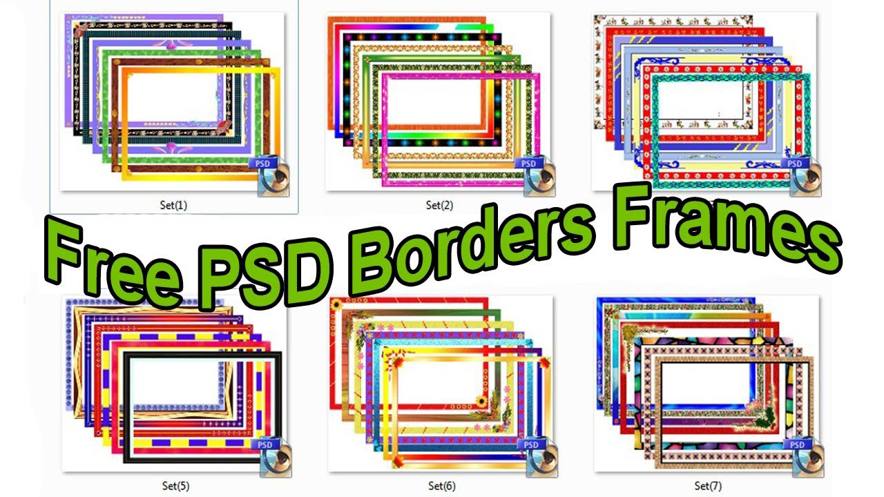 Borders Frames For Photoshop