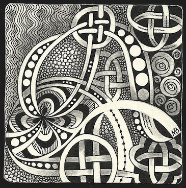 Enthusiastic Artist: Circular tangles