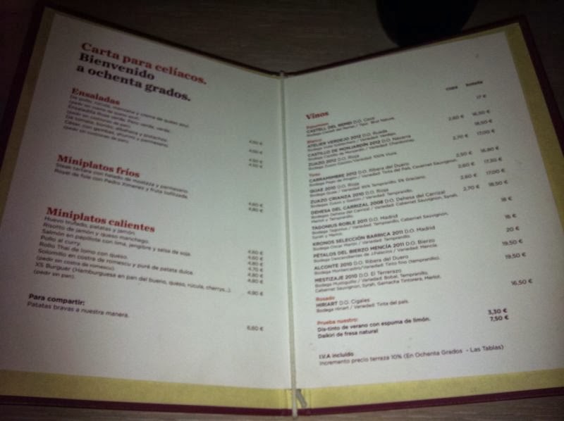 Restaurantes Las Tablas, Sanchinarro y Montecarmelo - 80 Grados - El ...